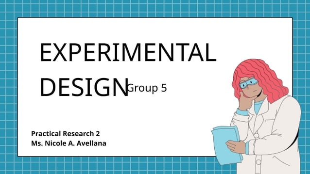 Experimental Design Quiz Presentation in Blue and Pink Lined Style ...