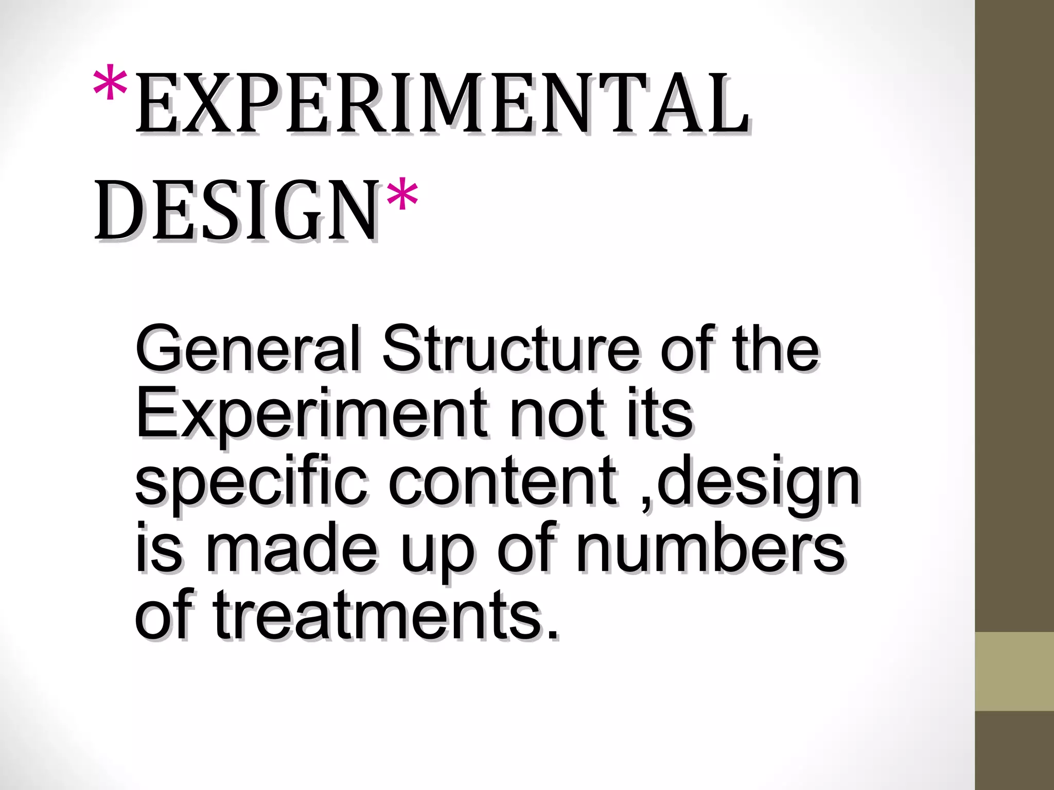 Experimental Design | PPT