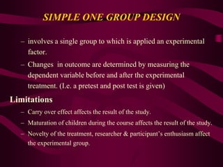 Experimental designs | PPT