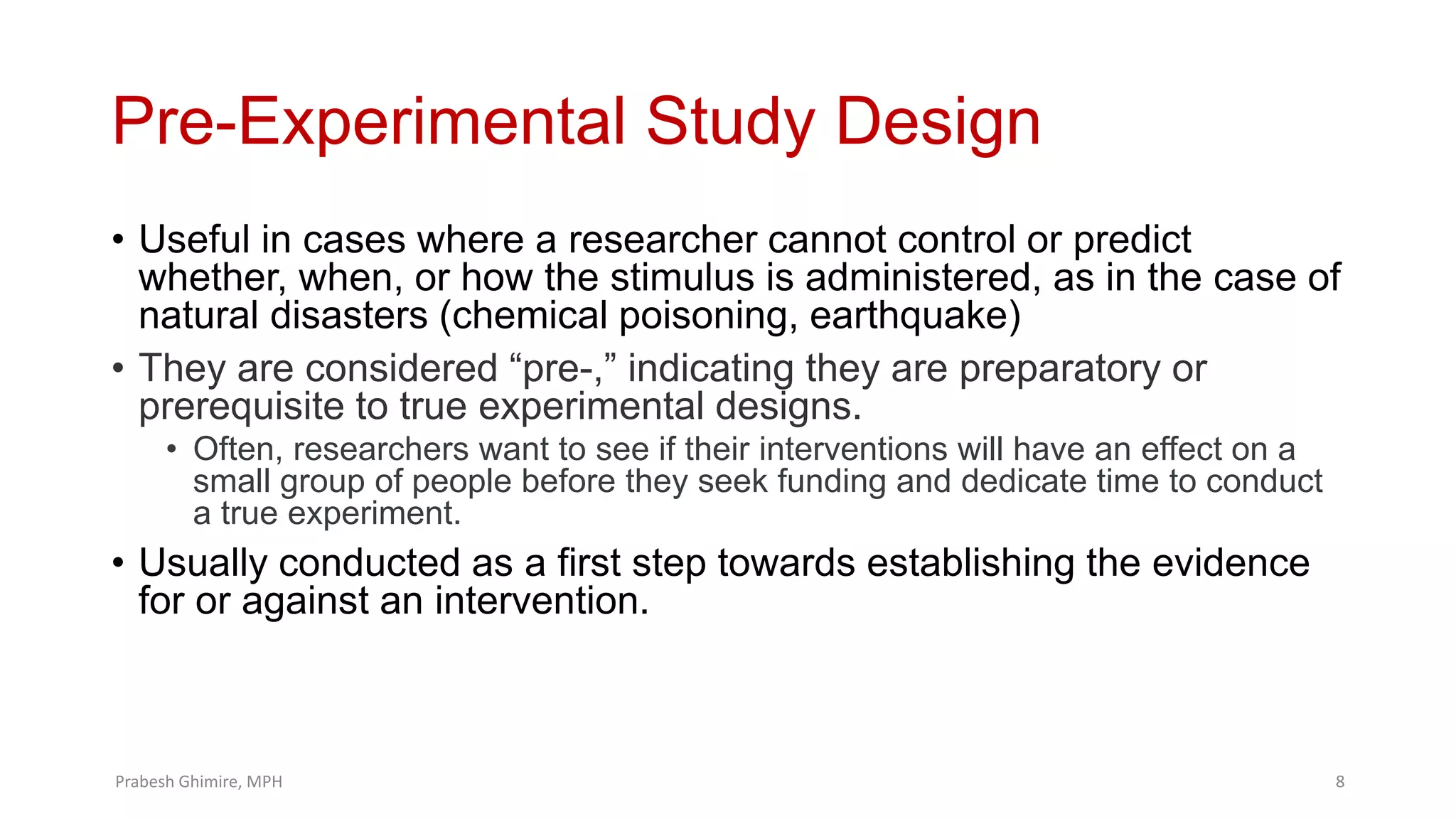 Experimental designs | PPTX | Science