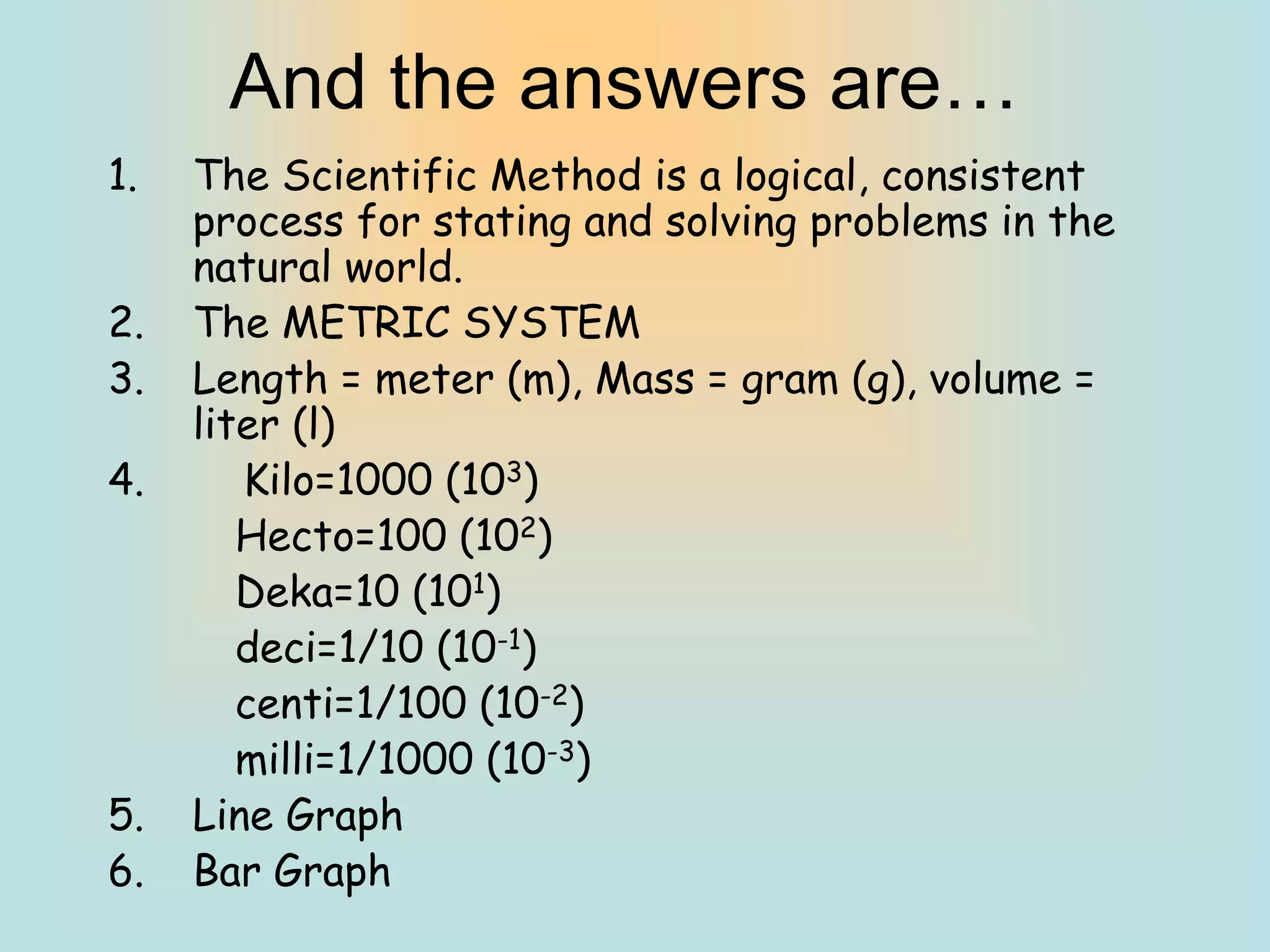 Experimental Design Scientific Method and GraphingREVISED.ppt