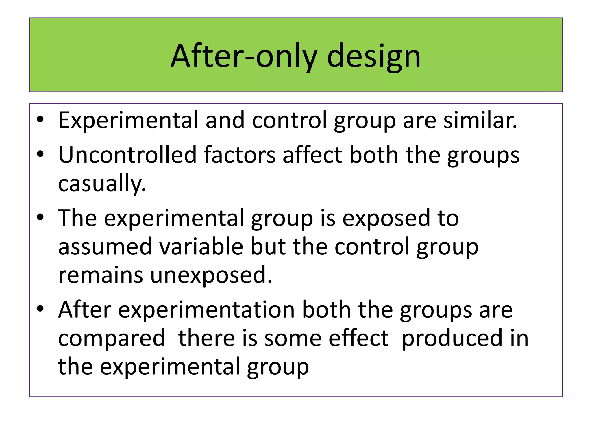 Experimental design techniques | PPTX