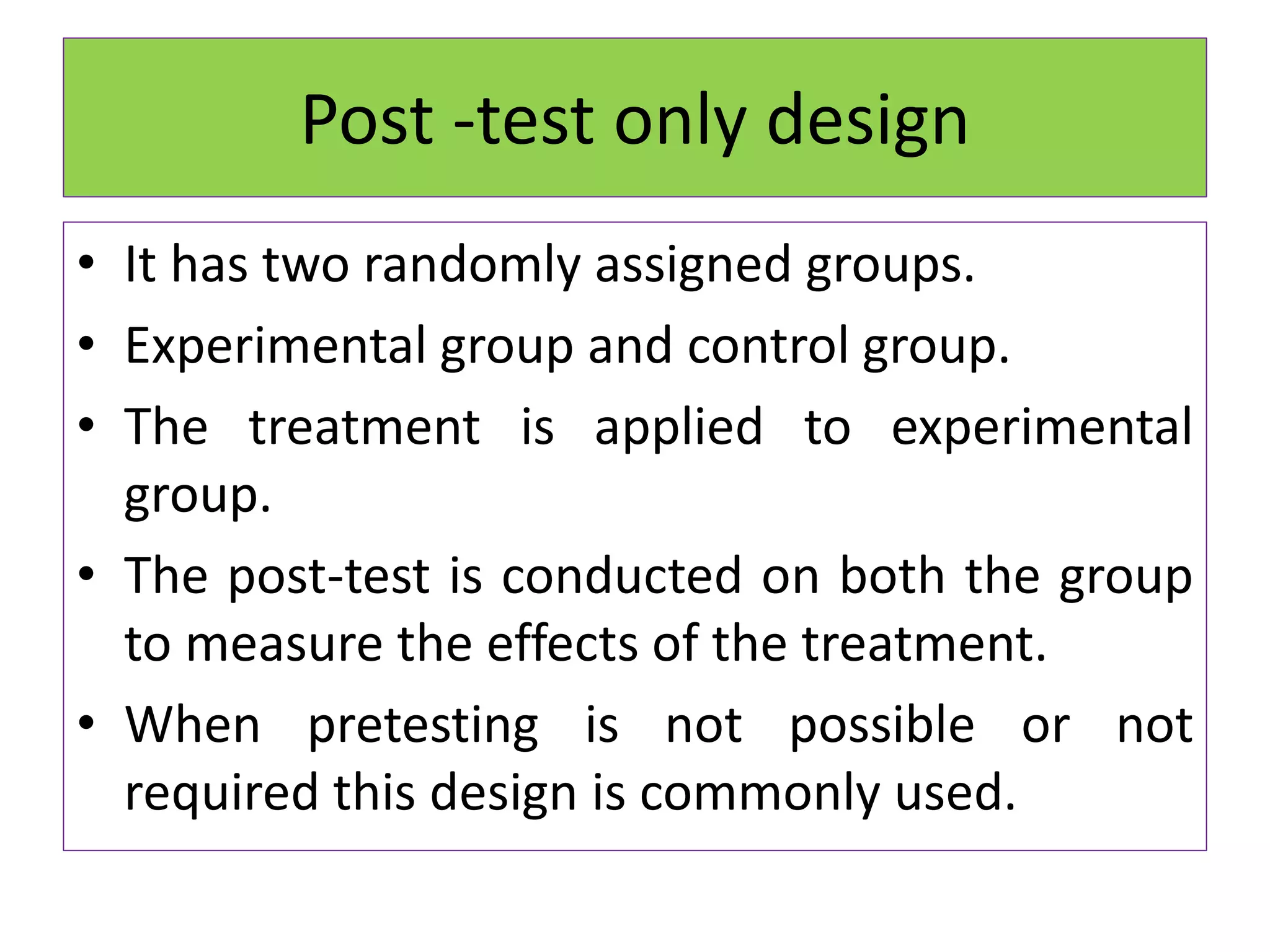 Experimental design techniques | PPTX