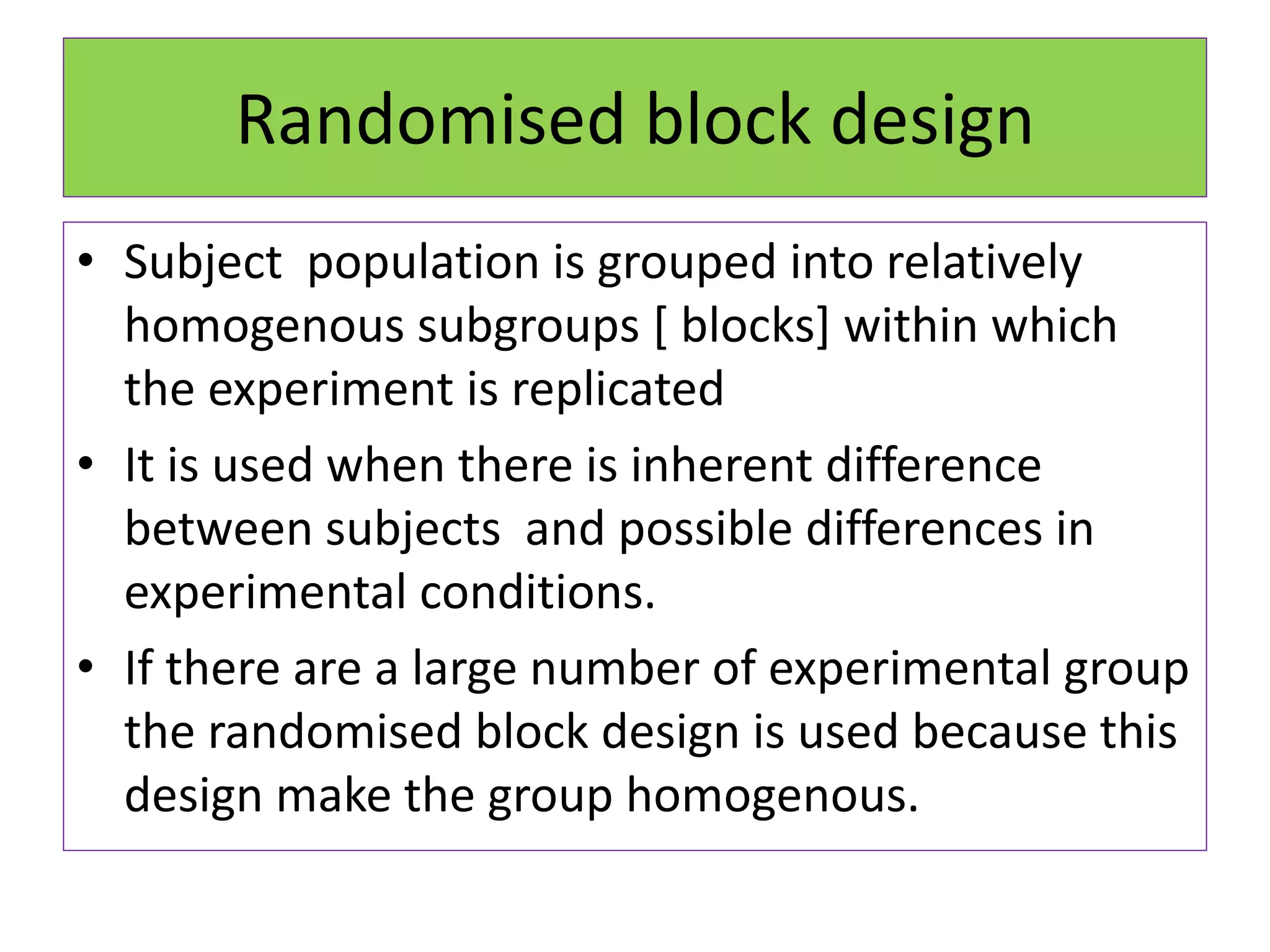 Experimental design techniques | PPTX