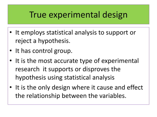 Experimental design techniques | PPTX