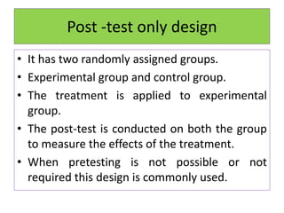 Experimental design techniques | PPTX