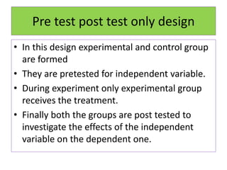 Experimental design techniques | PPTX