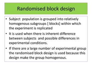Experimental design techniques | PPTX