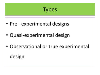 Experimental design techniques | PPTX