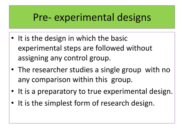 Experimental design techniques | PPTX