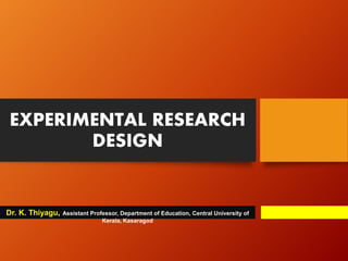 Experimental Design | PPSX