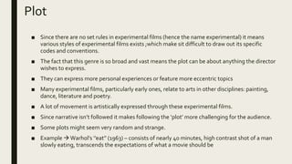 Experimental film codes and conventions | PPTX