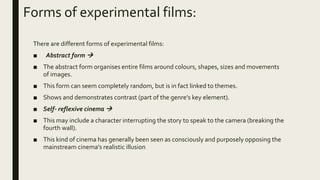 Experimental film codes and conventions | PPTX