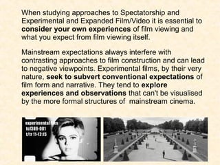 Experimental Film | PPT