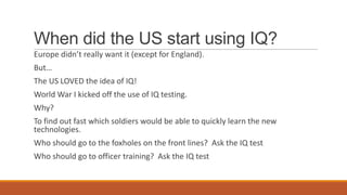 IQ Testing GR1 | PPTX