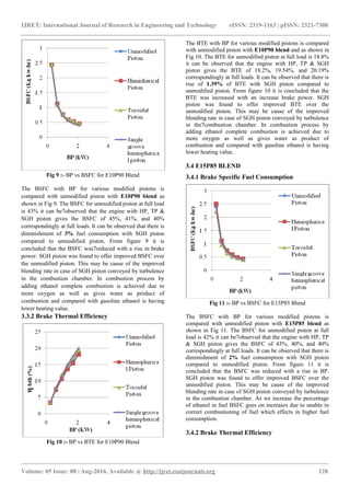 Experimental investigation on performance of single cylinder four ...