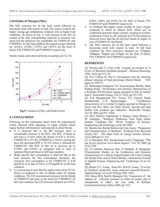 Experimental investigations of diesel engine using fish oil biodiesel ...