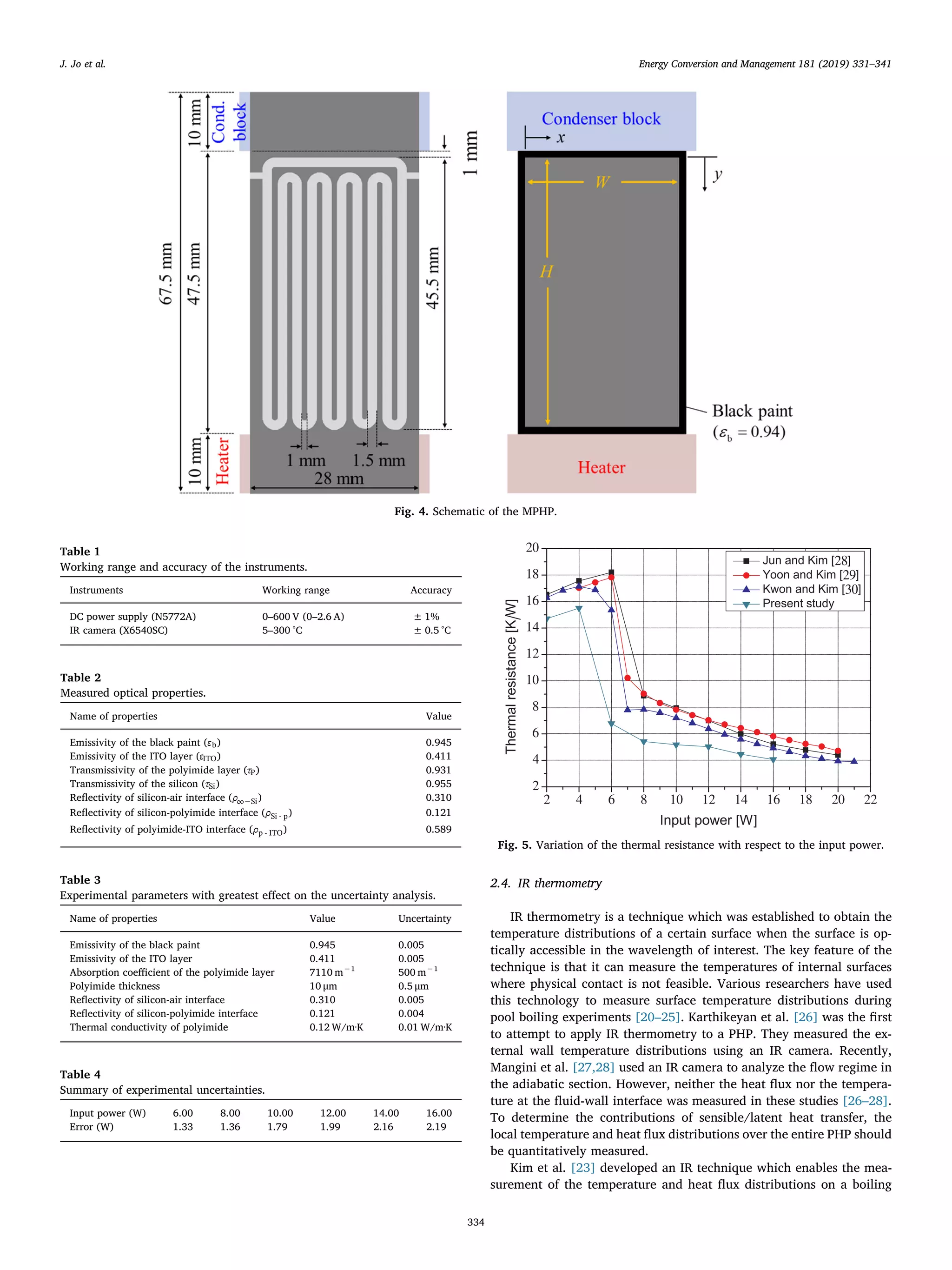 Experimental investigations of heat transfer mechanisms of a pulsating heat pipe | PDF ...