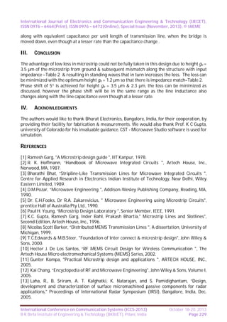 Experimental investigations of microstrip distributed mems | PDF