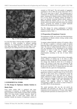 Experimental investigations on strength, durability, | PDF