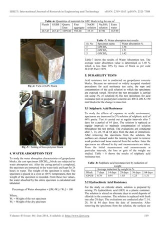 Experimental investigations on strength, durability, | PDF