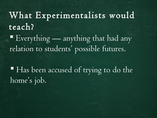 Experimentalism in Education | PPT