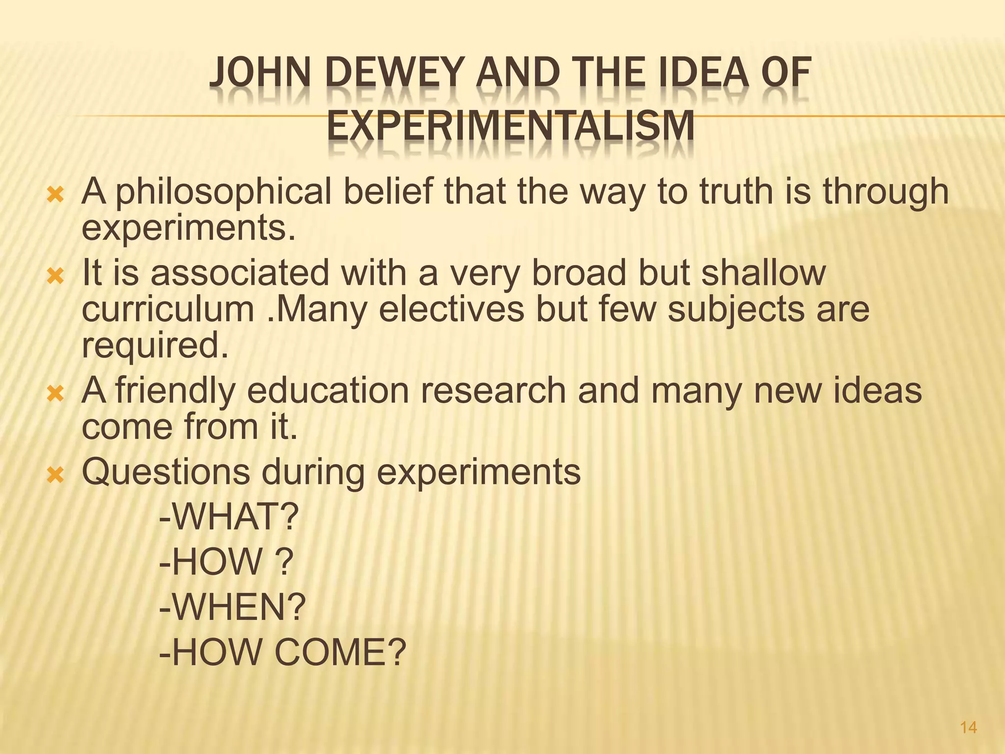 Experimentalism | PPTX