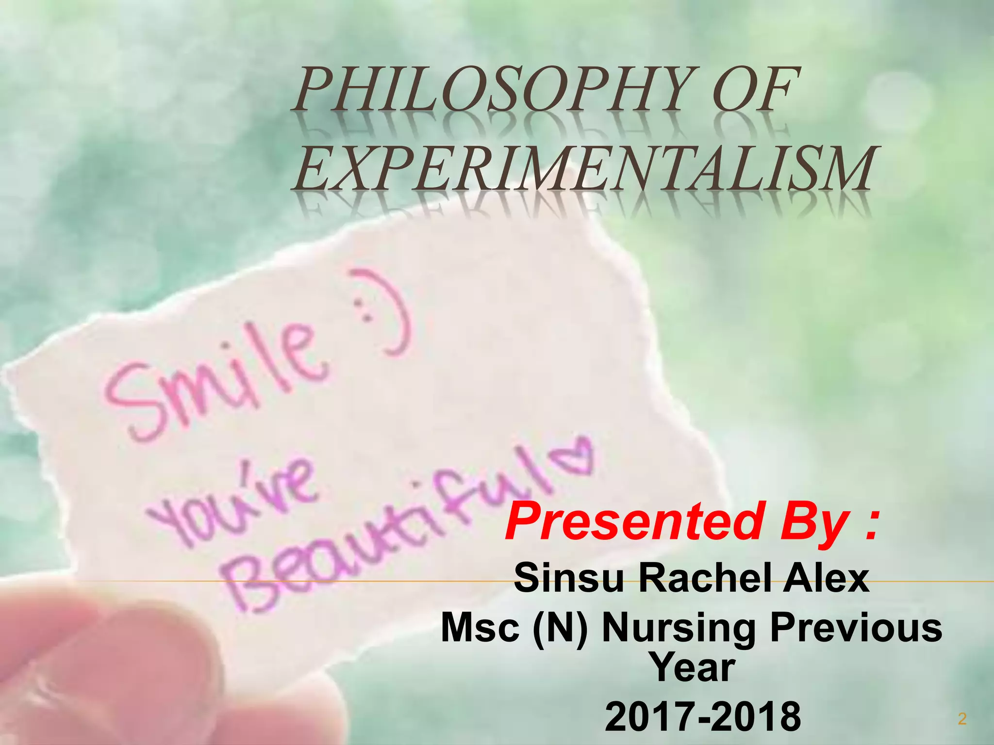 Experimentalism | PPTX