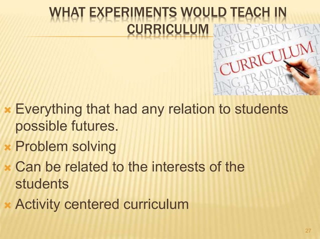 Experimentalism | PPTX | Educational Assessment | Education