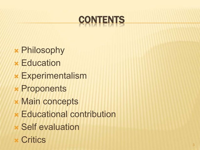 Experimentalism | PPTX | Educational Assessment | Education