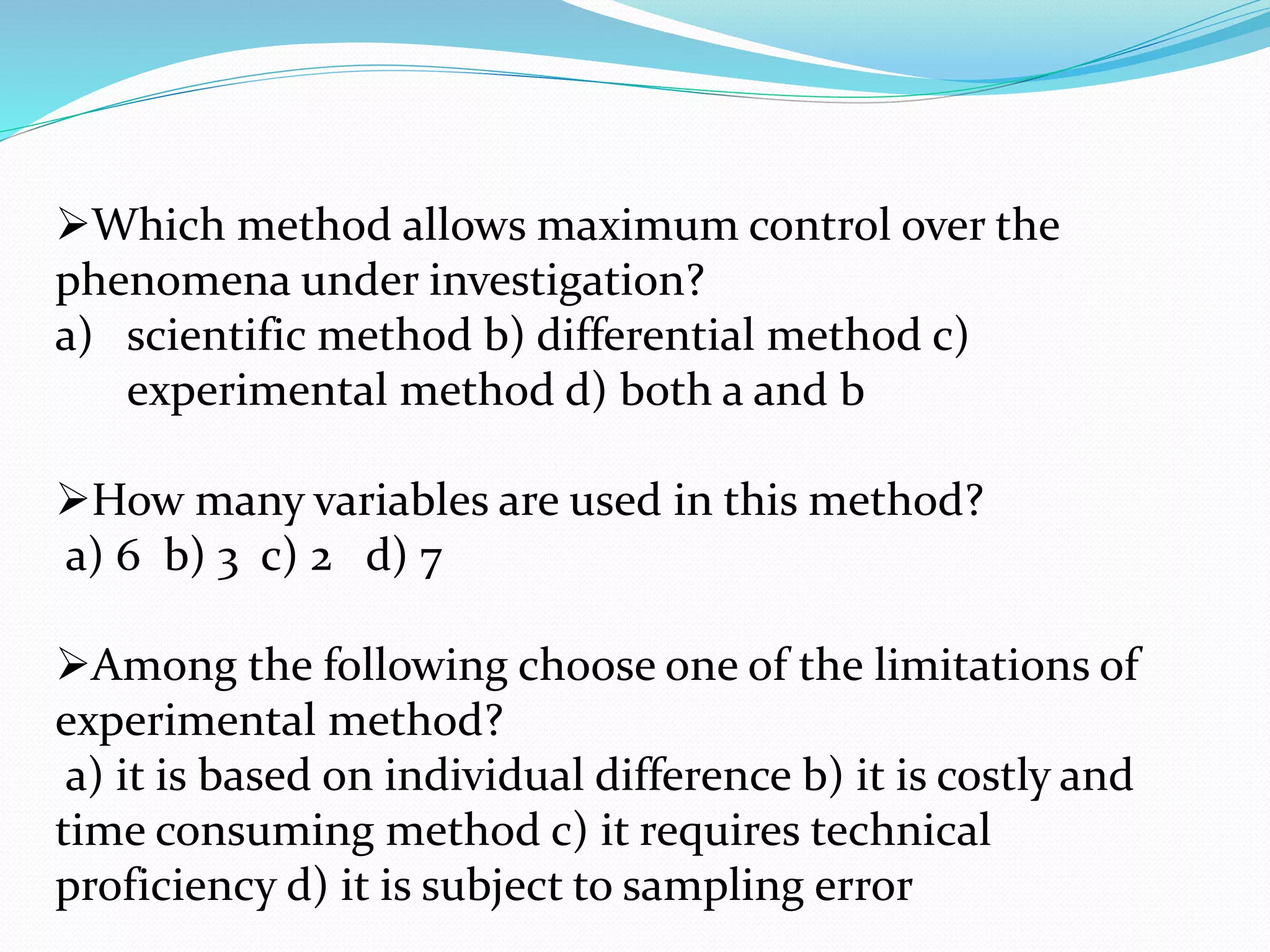 Experimental method | PPTX
