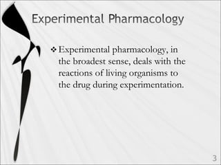 Experimental pharmacology | PDF