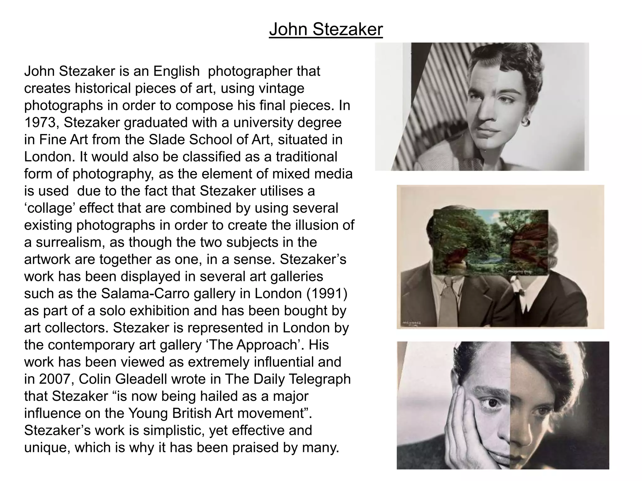 Experimental photography case studies | PPTX