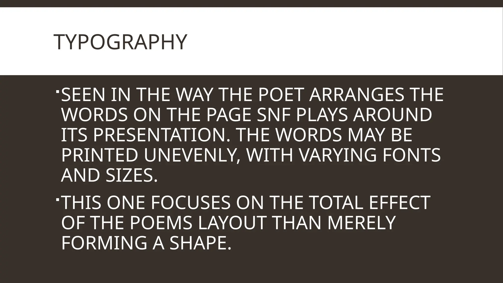 Experimental poetry styles for creative writing learners fiction | PPTX