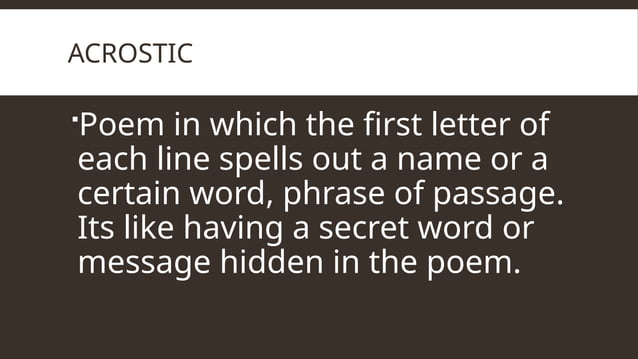 Experimental poetry styles for creative writing learners fiction | PPTX