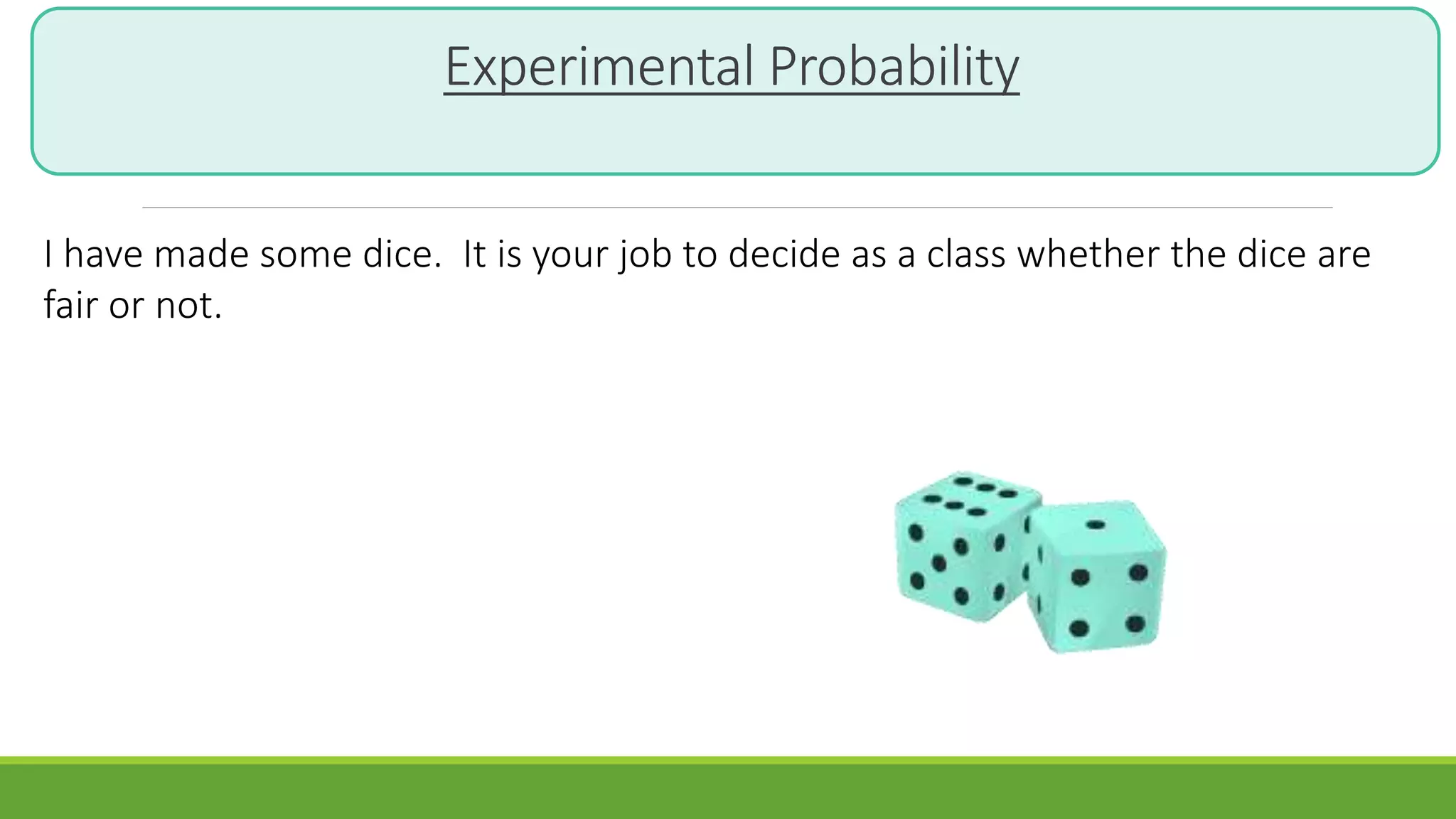 Experimental probability pp | PPTX