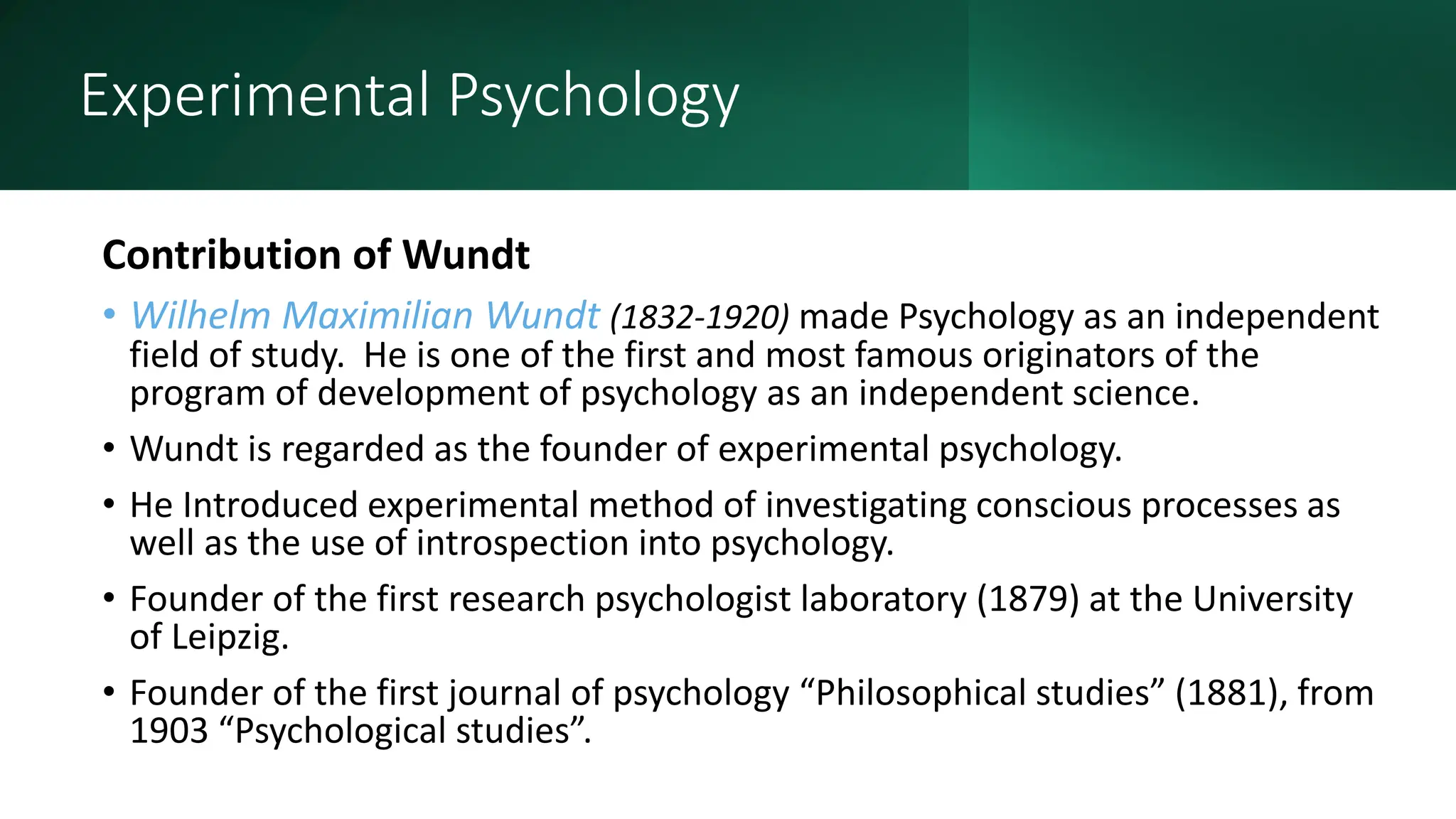 experimental psychology . Unit 1 PPT.pdf
