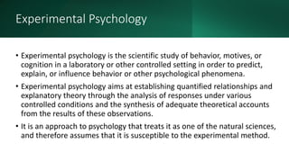 experimental psychology . Unit 1 PPT.pdf