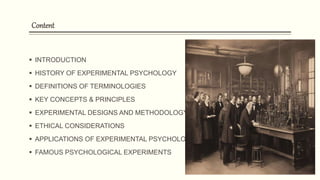 EXPERIMENTAL PSYCHOLOGY SEMINAR MAMC,NEW DELHI.pptx