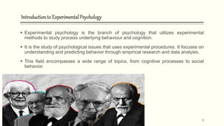 EXPERIMENTAL PSYCHOLOGY SEMINAR MAMC,NEW DELHI.pptx