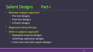 Quasi Experimental Research Designs | PPTX