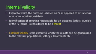 Quasi Experimental Research Designs | PPTX