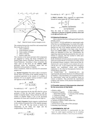 Experimental radial tipped centrifugal fan | PDF | Physics | Science