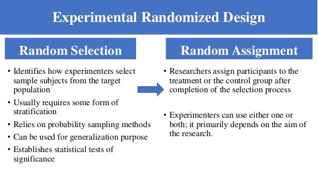 EDR 8204-4: Experimental (randomized) design