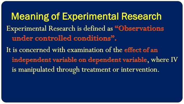 Experimental Research Design - Meaning, Characteristics and ...