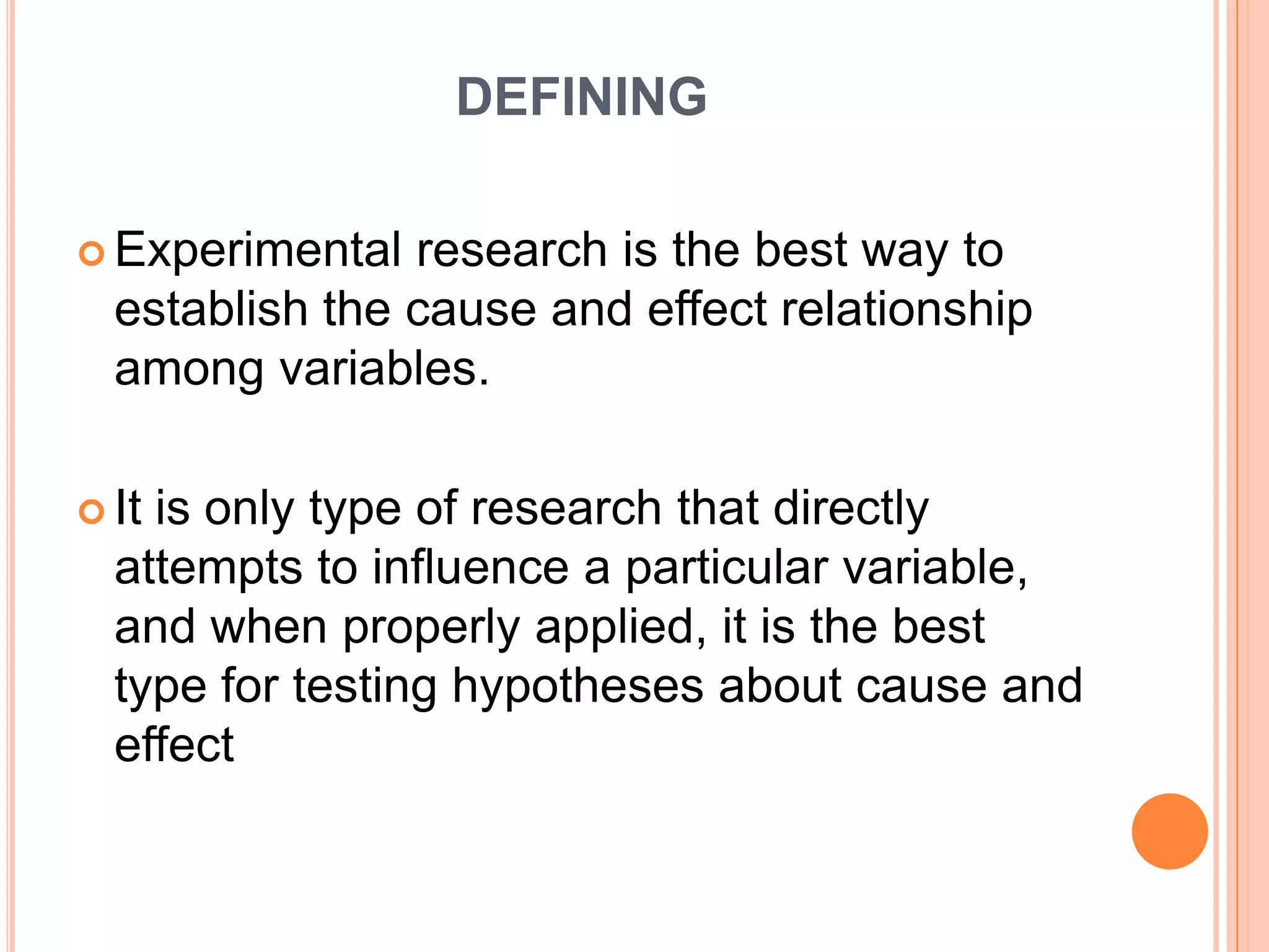 Experimental research | PPTX