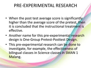 Experimental research | PPT