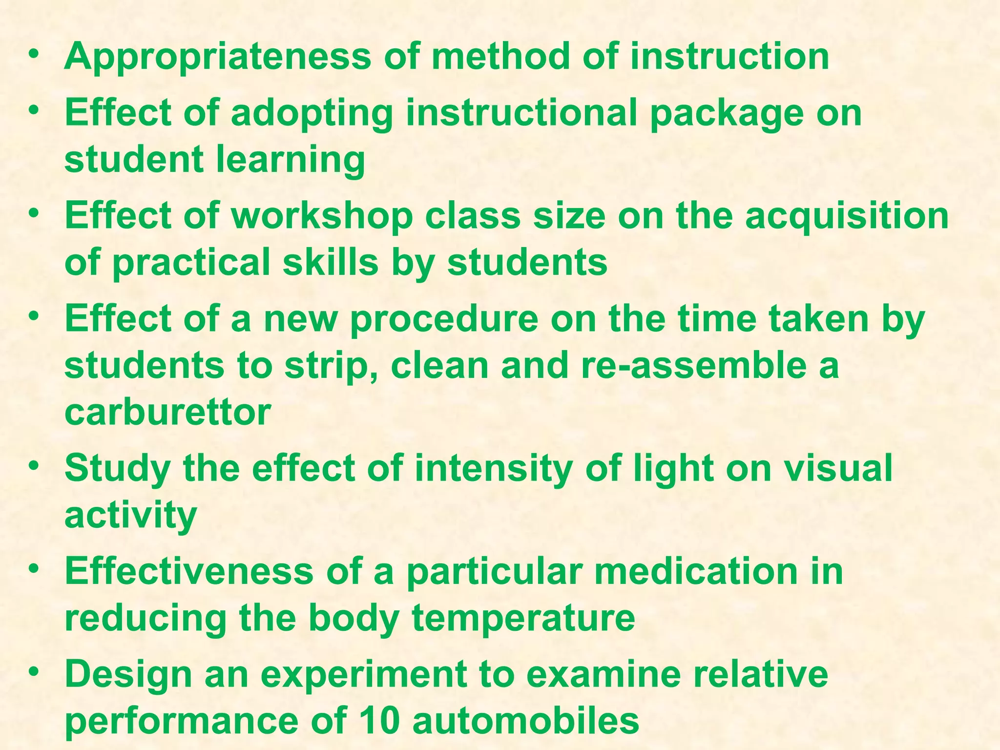 Experimental research sd | PPT
