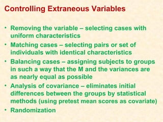 Experimental research sd | PPT