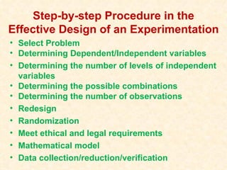 Experimental research sd | PPT